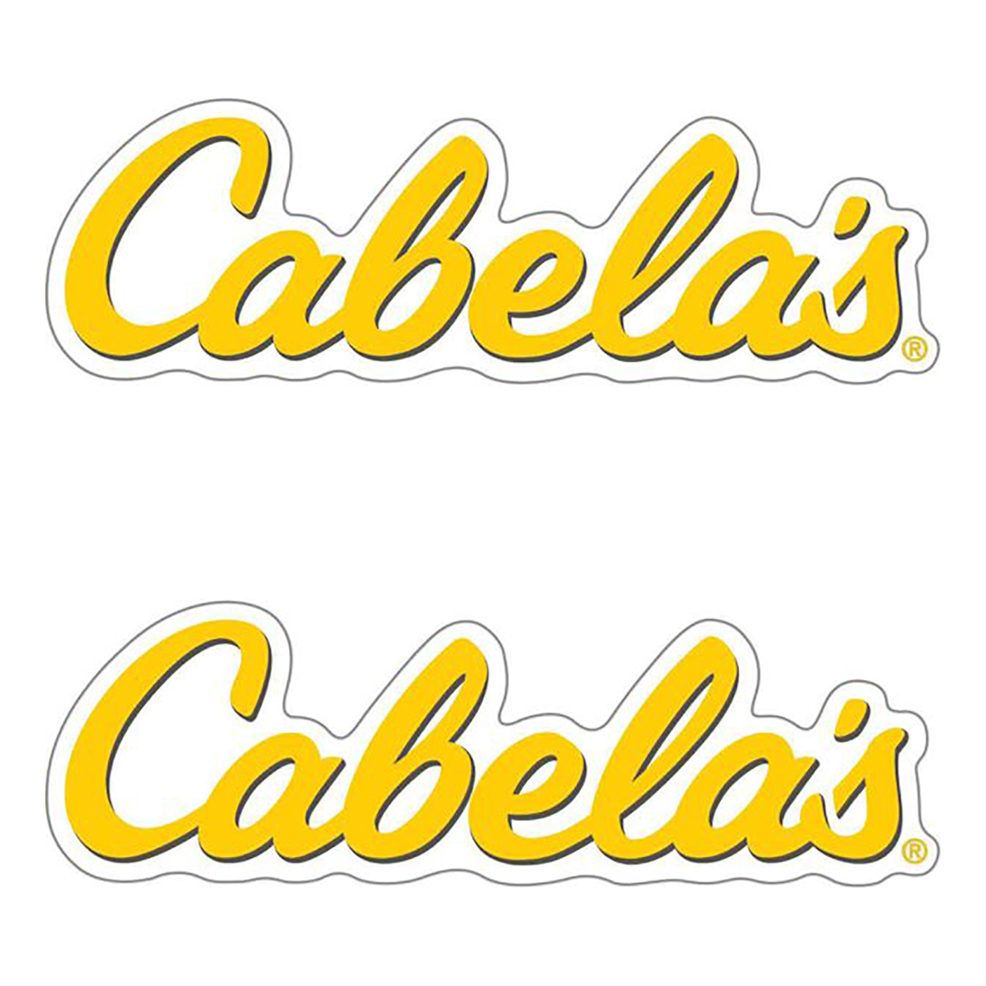 Cabela's Logo Die-Cut Vinyl Window Decal 2-Pack | Cabela's